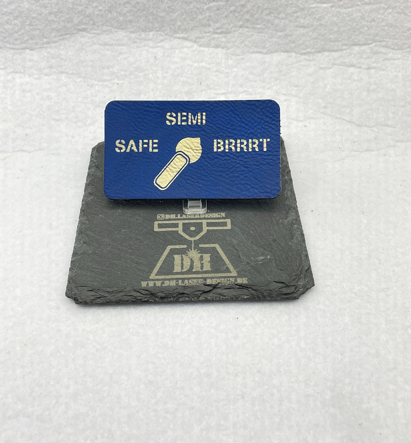 DH Laser Design Safe Semi Brrrrt Lasercut Kunstleder Patch | Olive ...